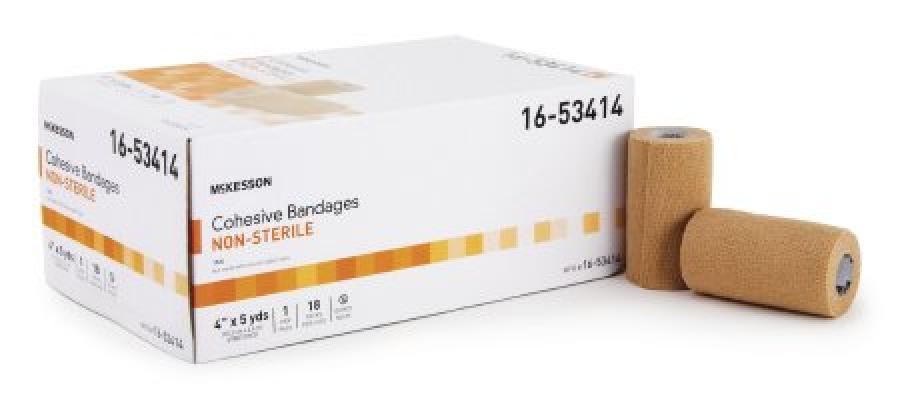 McKesson Self-adherent Closure Cohesive Bandages, 4 Inches x 5 Yards ...