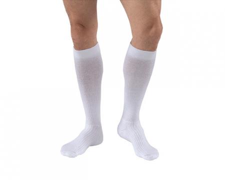 JOBST ActiveWear Compression Socks, Knee High, Large, Cool White ...