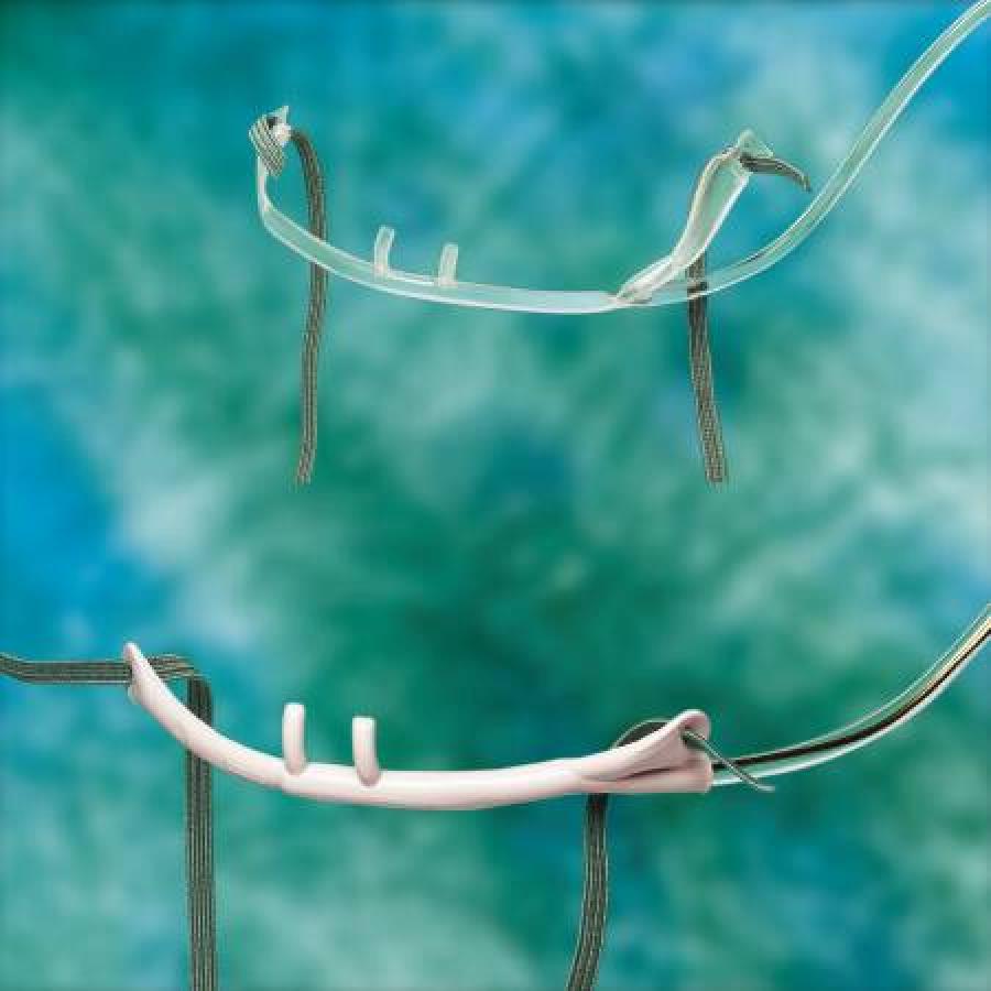 Teleflex HUDSON RCI Head Style Nasal Cannulas, Pink, Adjustable Head ...
