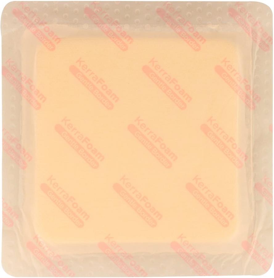 3M Acelity KerraFoam Gentle Border Silicone Foam Dressings, Tan, Foam ...