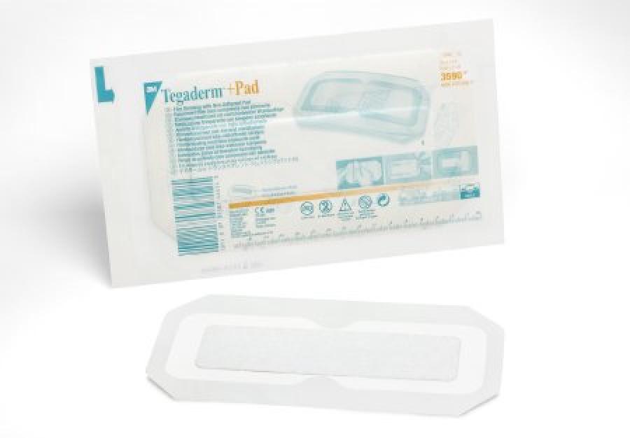 3M Tegaderm Composite Dressing, 3.5 x 8 In., Rectangle, Adhesive/Film ...