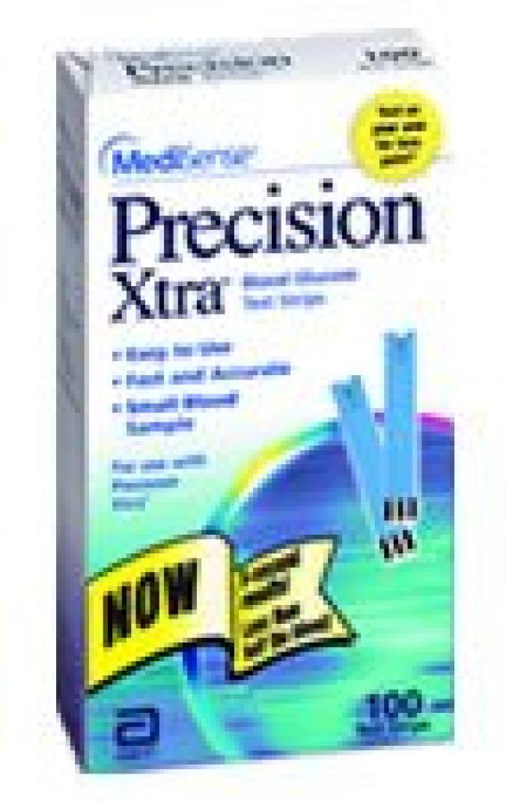 Abbott Precision Xtra Blood Glucose Test Strips, 50 Strips per Pack ...