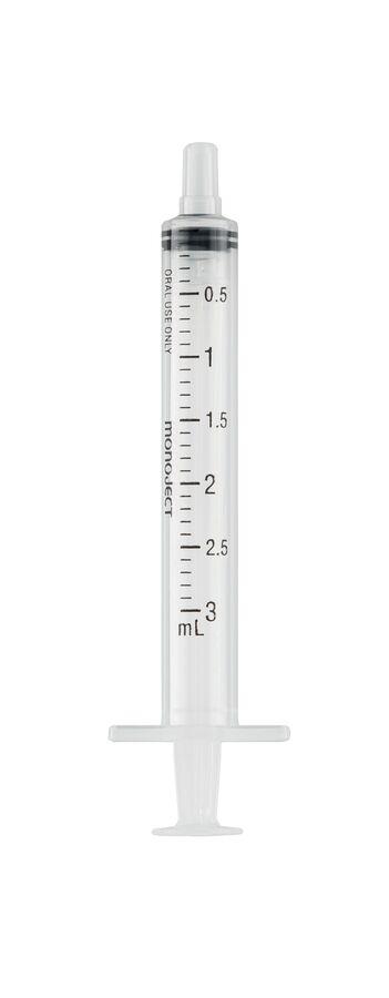 Cardinal Health Monoject Oral Medication Syringes, 0.1 mL Increments ...