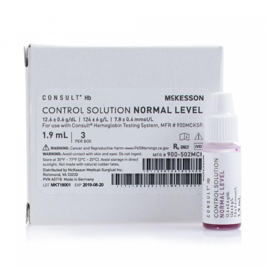 McKesson Consult Hb Control, Dropper Bottle, Solution/Liquid, Normal ...
