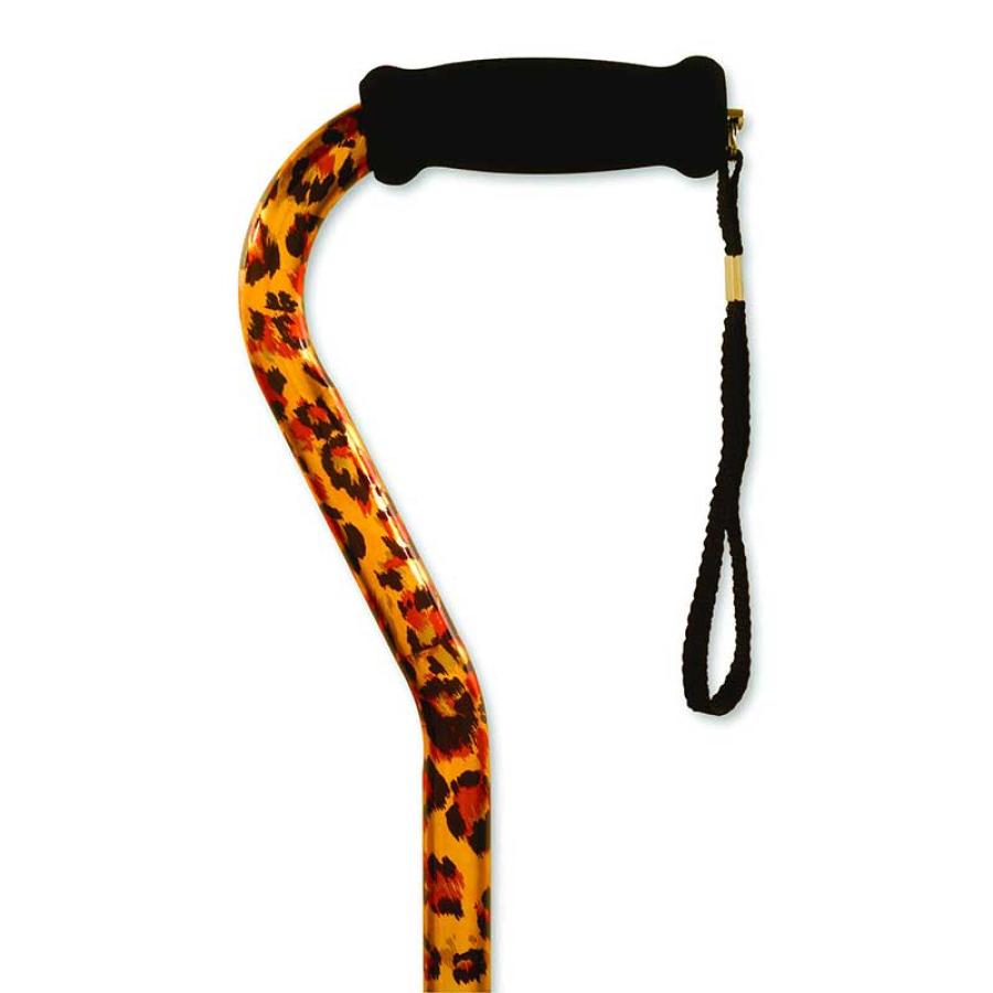 Alex Orthopedic Offset Handle Canes, Leopard, 31 Inch - 40 Inch ...