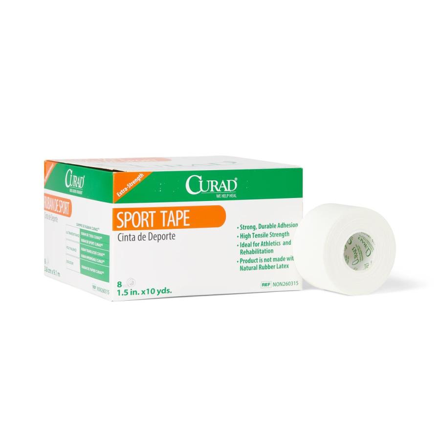 Medline CURAD Ortho-Porous Sports Adhesive Tape , White, 10 Yards x 1. ...