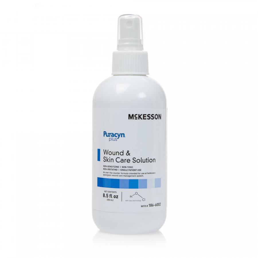 McKesson Puracyn Plus Wound Irrigation Solution, Antimicrobial, Non-Sterile, 8.5 oz. Pump Bottle ...