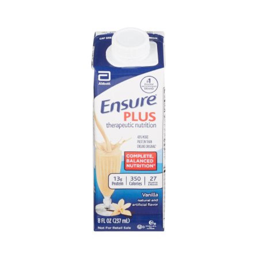 Abbott Ensure Plus Therapeutic Nutrition, Vanilla, 350 Calories, Ready ...