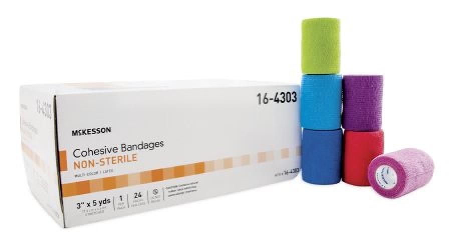 McKesson Self-adherent Closure Cohesive Bandages, 3 Inches x 5 Yards ...