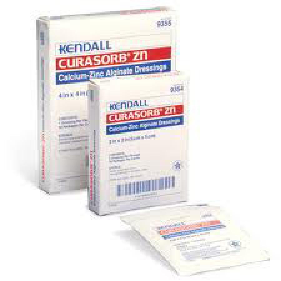 Cardinal Health Kendall Curasorb Zinc Calcium Alginate Dressings, 4 ...