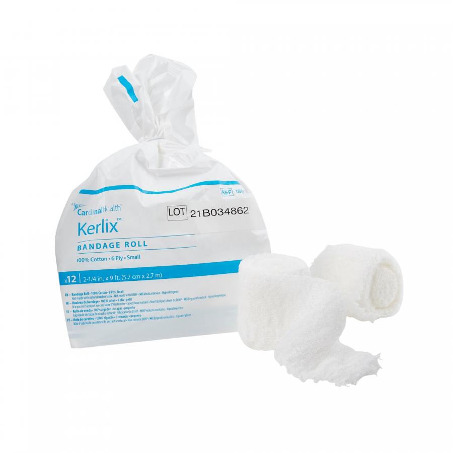 Kerlix Bandage Roll, 2-1/4 Inches x 3 Yards, 6 Ply, 100% Cotton, Non ...