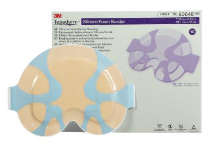 3M Tegaderm Silicone Foam Dressing, Large Sacral, Foam, Tan, Sterile, 7 ...