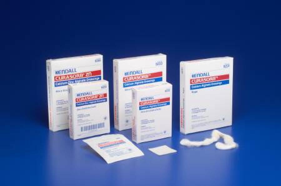Cardinal Health Curasorb Plus Calcium Alginate Dressings, 4 Inch x 4 ...