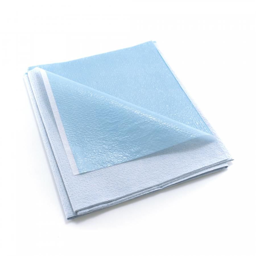 McKesson Blue Flat Stretcher Sheets, Blue, 40 W x 72 L Inch, Cellulose ...