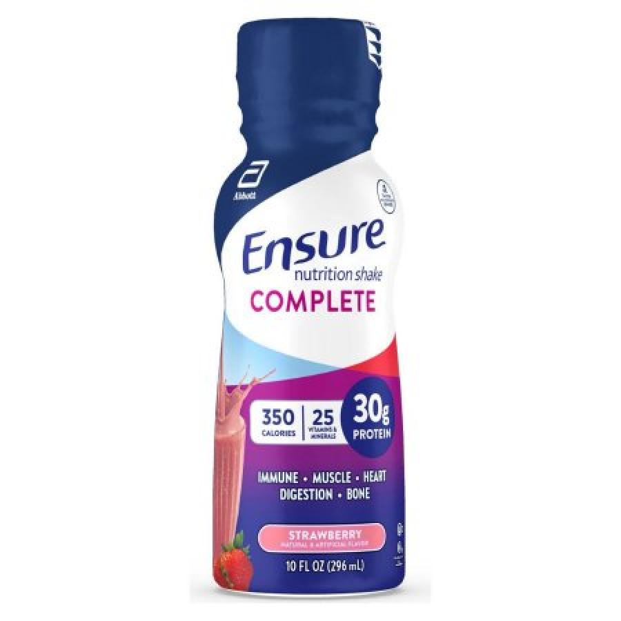 Abbott Ensure Complete Oral Supplements, 350 Calories, Bottle, 10 oz. Serving Size, Adult, 10 oz ...