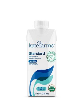 Kate Farms Standard 1.4 Formula, Vanilla Flavor, 11 Oz. Carton, For ...