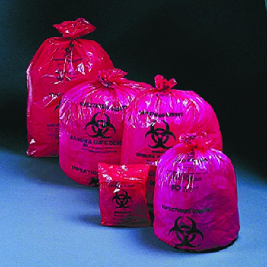 McKesson Infectious Waste Bags, 0.63 mil Thick, Twist Tie Closure ...