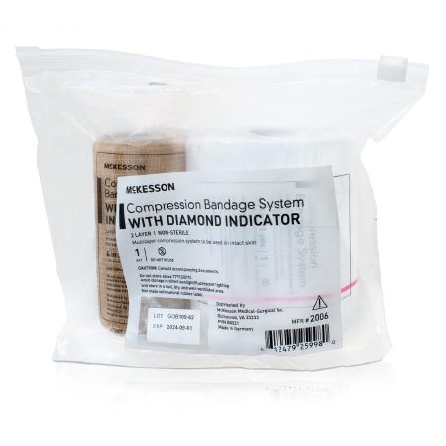 McKesson 2 Layer Compression Bandages System, Self-adherent Closure ...