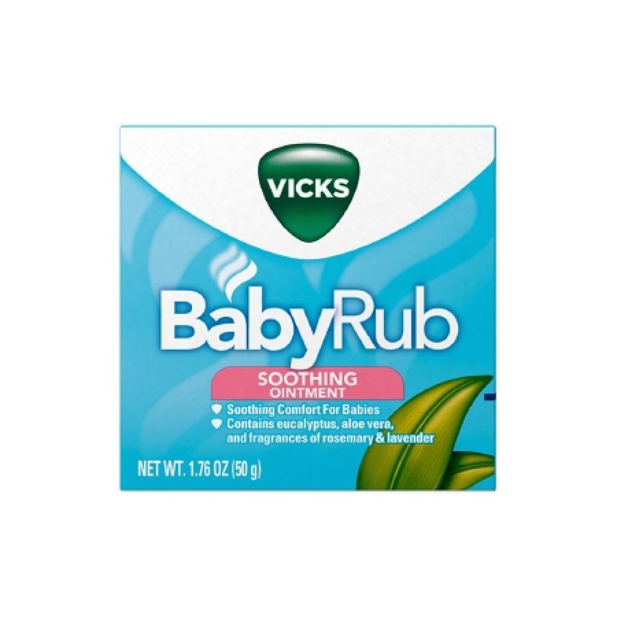 Vicks BabyRub Childrens Chest Rub, Jar, Ointment, 1.7 oz., 1 Count ...