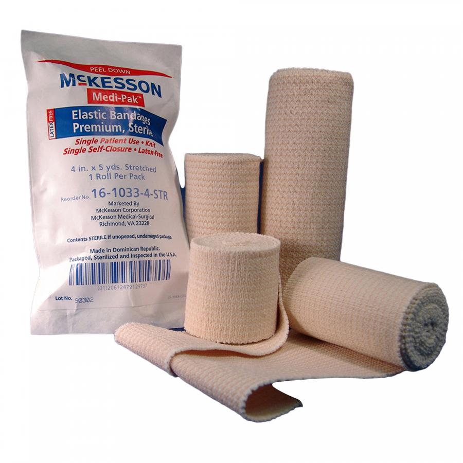 McKesson Elastic Bandage, Hook and Loop Closure, Tan, Standard ...