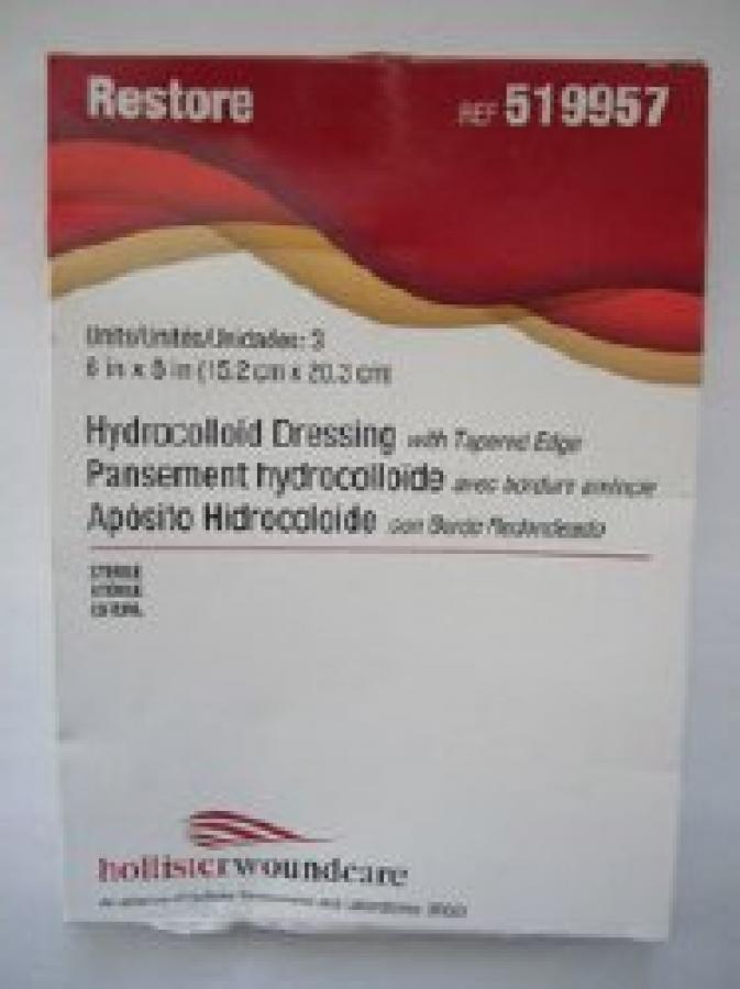 Hollister Restore Plus Conformable/Tapered Edge Wound Care Dressings, 6 ...