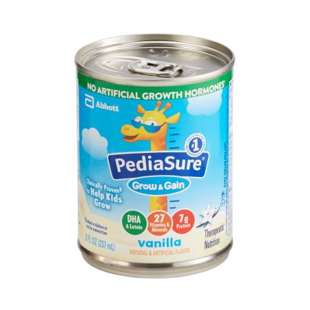 PediaSure Grow and Gain, Vanilla, 8 Oz., Can, 240 Calories Per Serving ...
