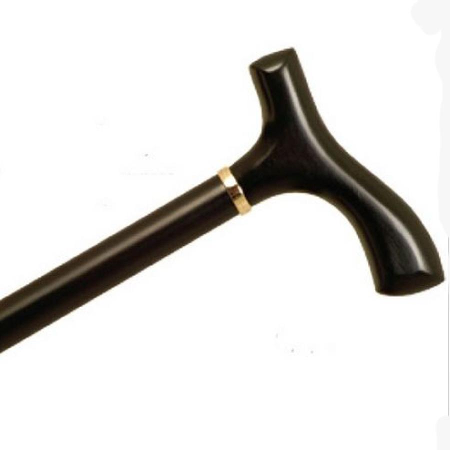 Alex Orthopedic Ladies Fritz Handle Canes, Black Stain, 36 Inch - 37 ...