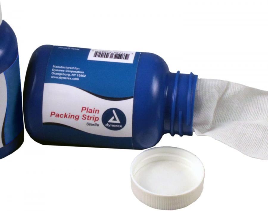 Dynarex Packing Strip, Cotton, Non-impregnated/Plain, Bottle, 1/2 Inch ...