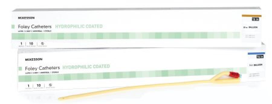 McKesson Foley Catheters, Contains Latex, 16 Inch, Latex, 30 cc Balloon ...