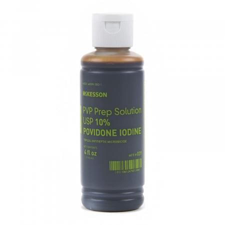 McKesson PVP Prep Solution, Povidone-Iodine, 10% Strength, Liquid, 4 ...