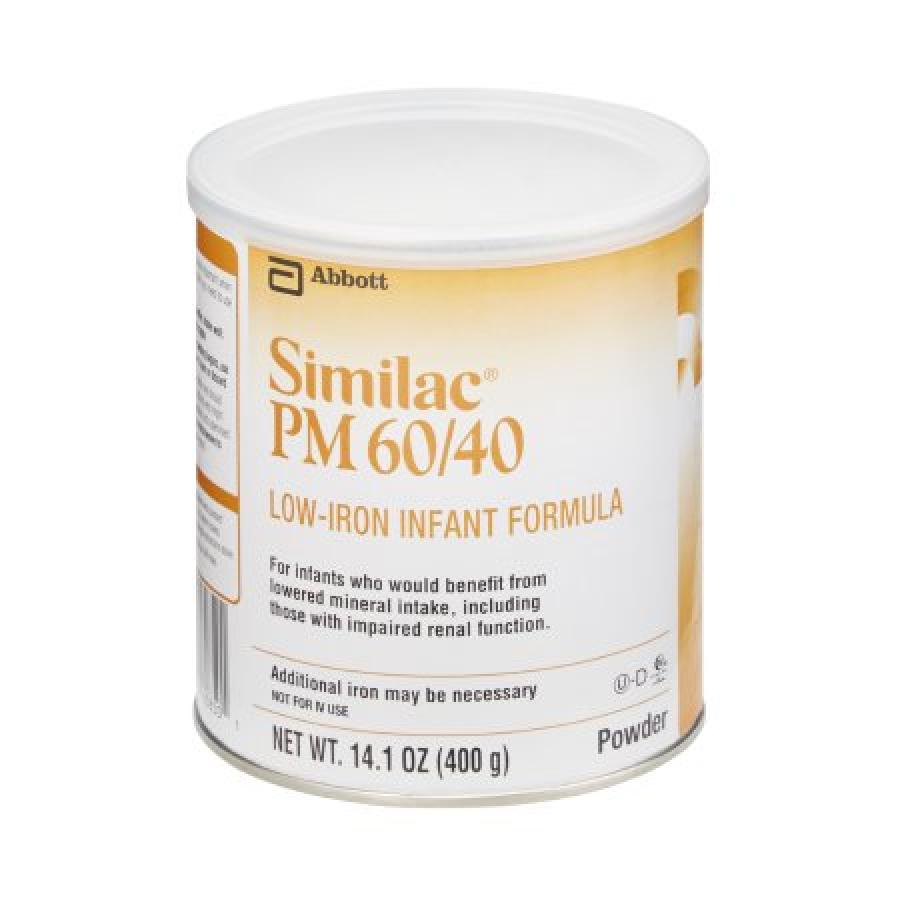 Similac PM 60/40 Low Iron Infant Formula, Unflavored, 14.1 ounce Can ...