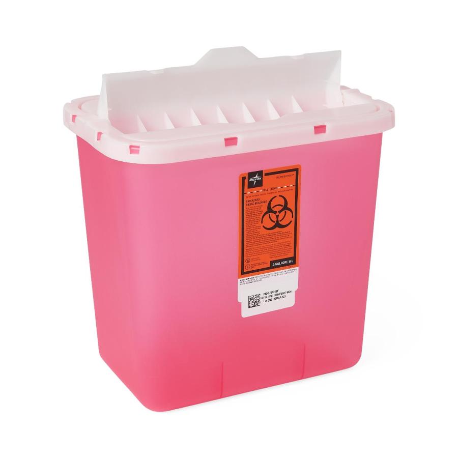 Medline Biohazard Patient Room Sharps Disposal Containers, Counter ...